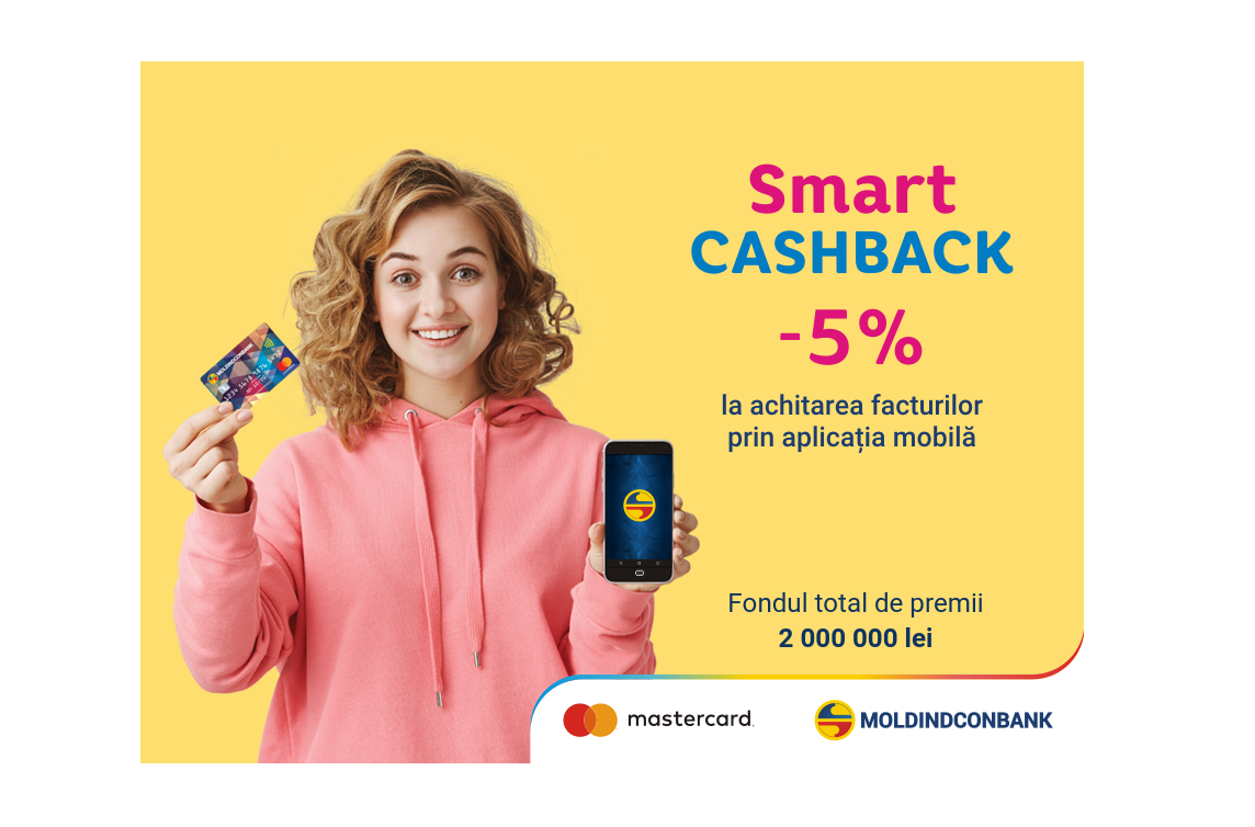 Smart Cashback de la Moldindconbank și Mastercard în valoare de 2 000 000 lei – Bancamea
